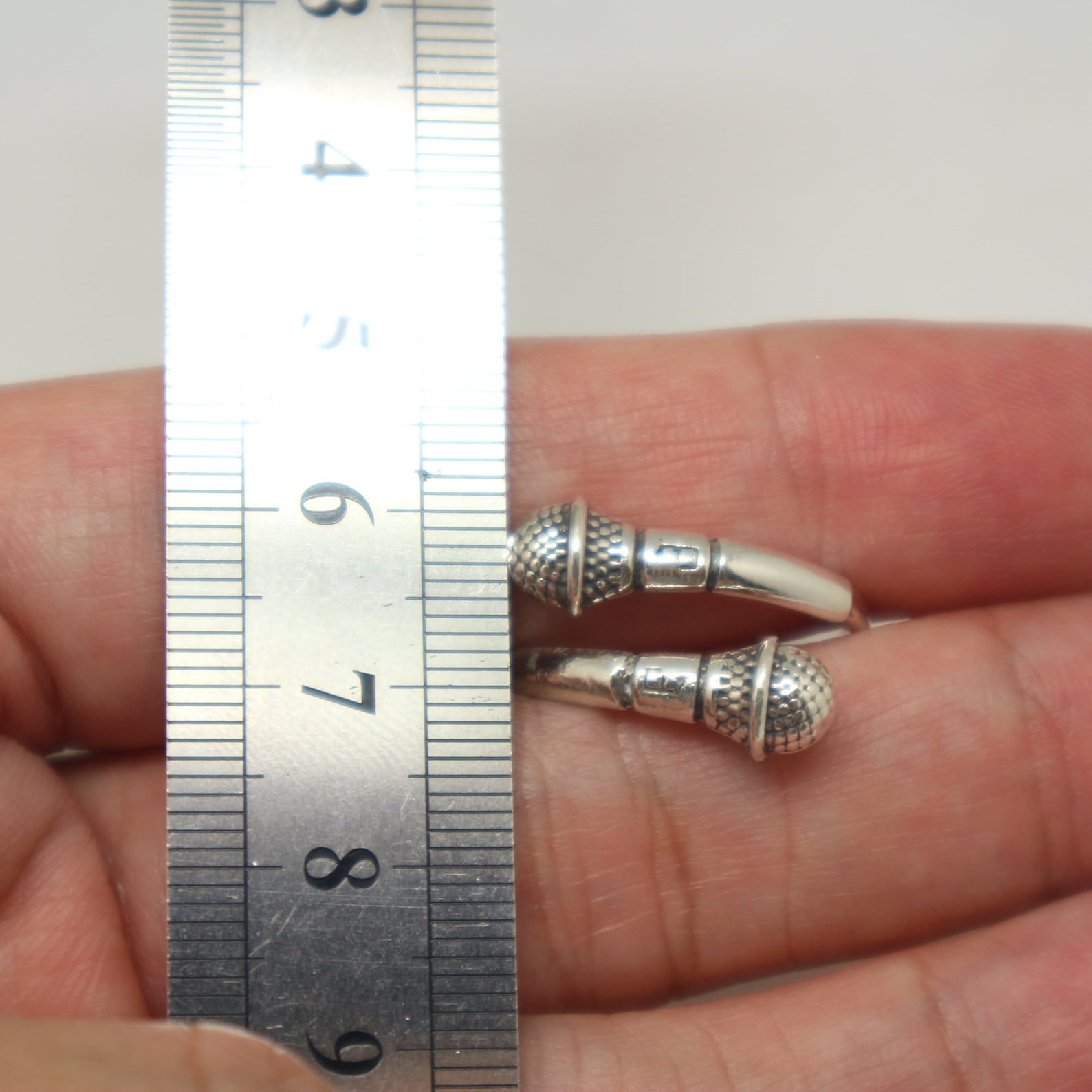 Silver Microphone Ring Music Wrap Ring Gift for Music | Etsy