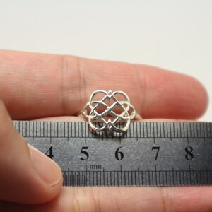 Silver Polyamory Heart Infinity Knot Ring - Throuple Ring Pride Jewelry ...