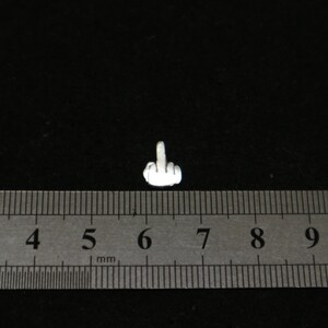 Silver Feminist Middle Finger Stud Earring- Feminism Minimalist Jewelry ...