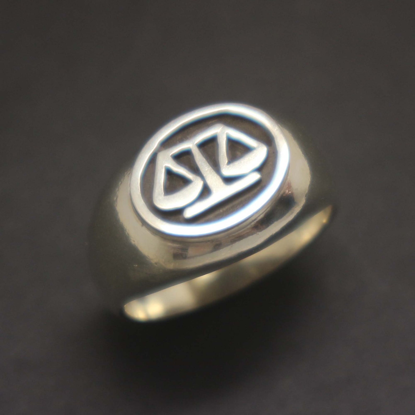 Silver Lawyer Ring Men Signet Ring Lawyer Jewelry | Etsy