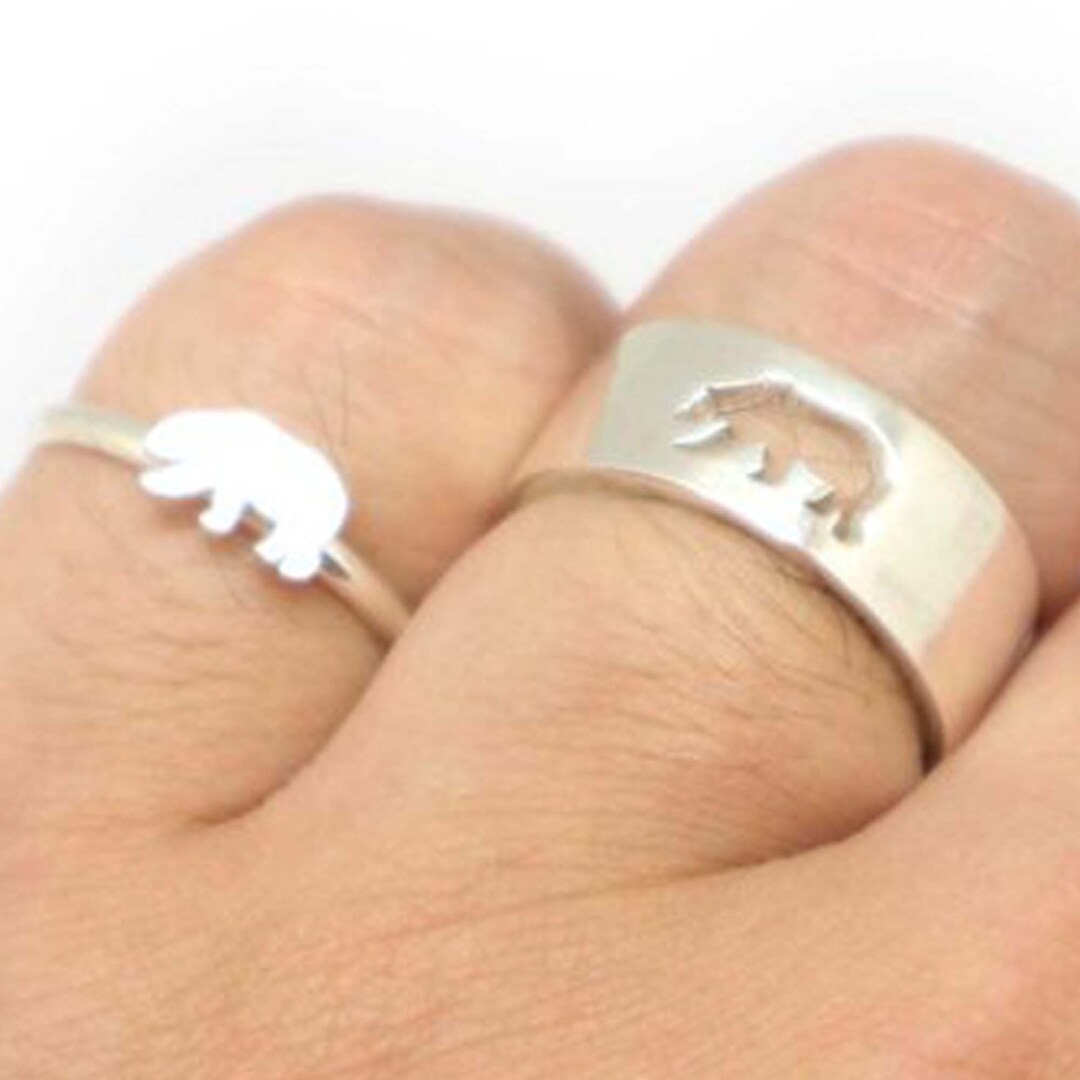 Sterling Silver Grizzly Bear Ring - Bear Jewelry, Bear Jewellery ...