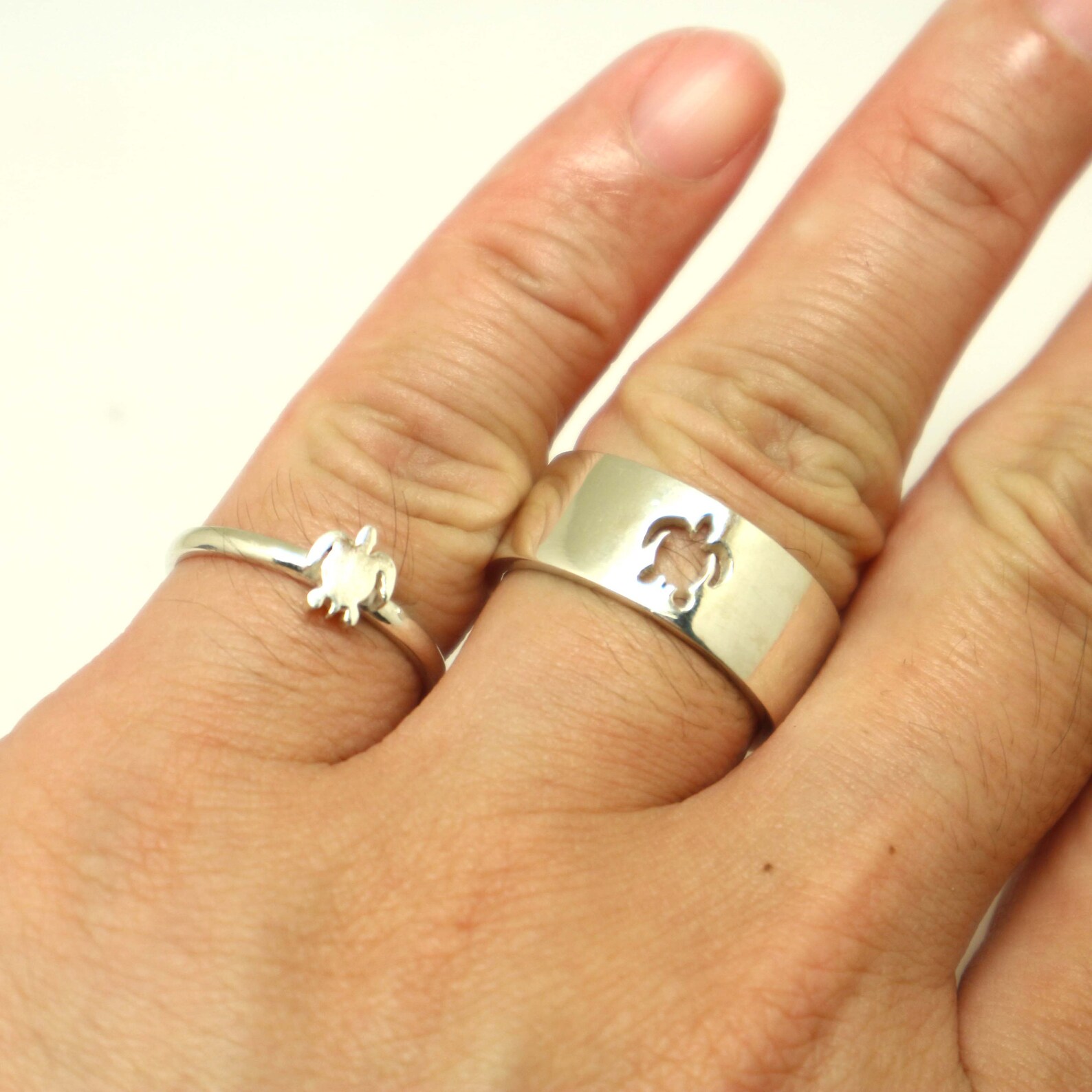 Sea Turtle Matching Promise Ring for Couples Bring Your Gift - Etsy