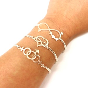 Polyamory Bracelet Bangle - Polyamory Jewelry, Poly Pride Infinity ...