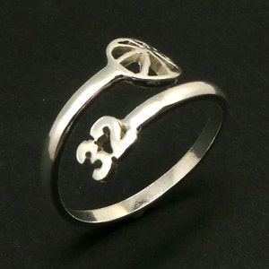 Silver Personalized Basketball Number Ring - Custom Number Gift for Mom ...