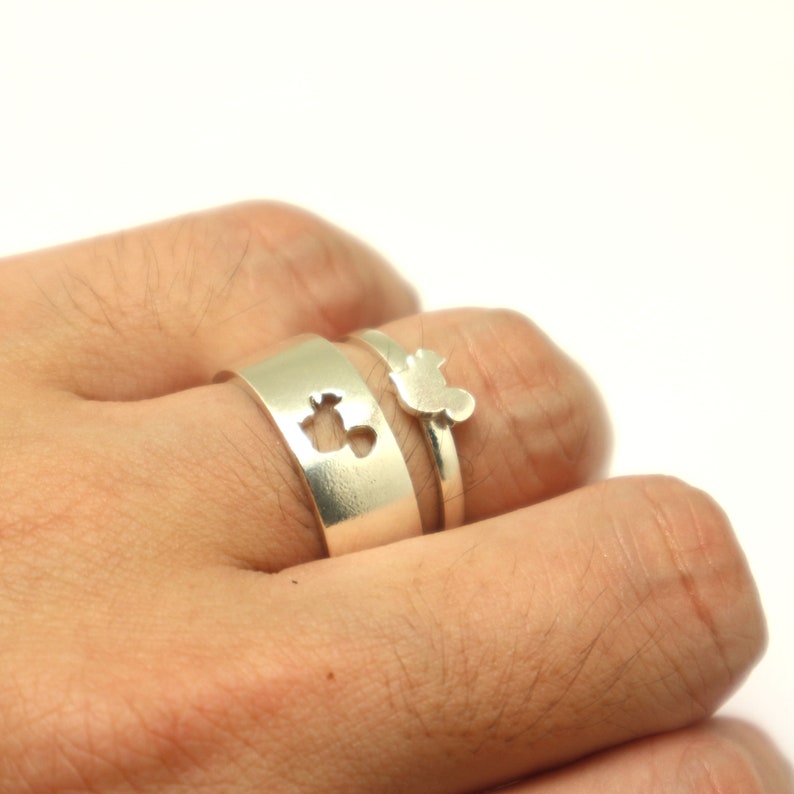 Squirrel Promise Ring for Couples Animal Jewelry Matching - Etsy