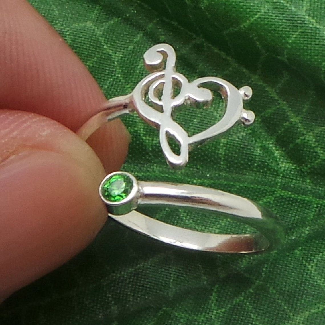 Music Ring for Graduation Gift - Bypass Treble Clef Bass Clef Ring ...