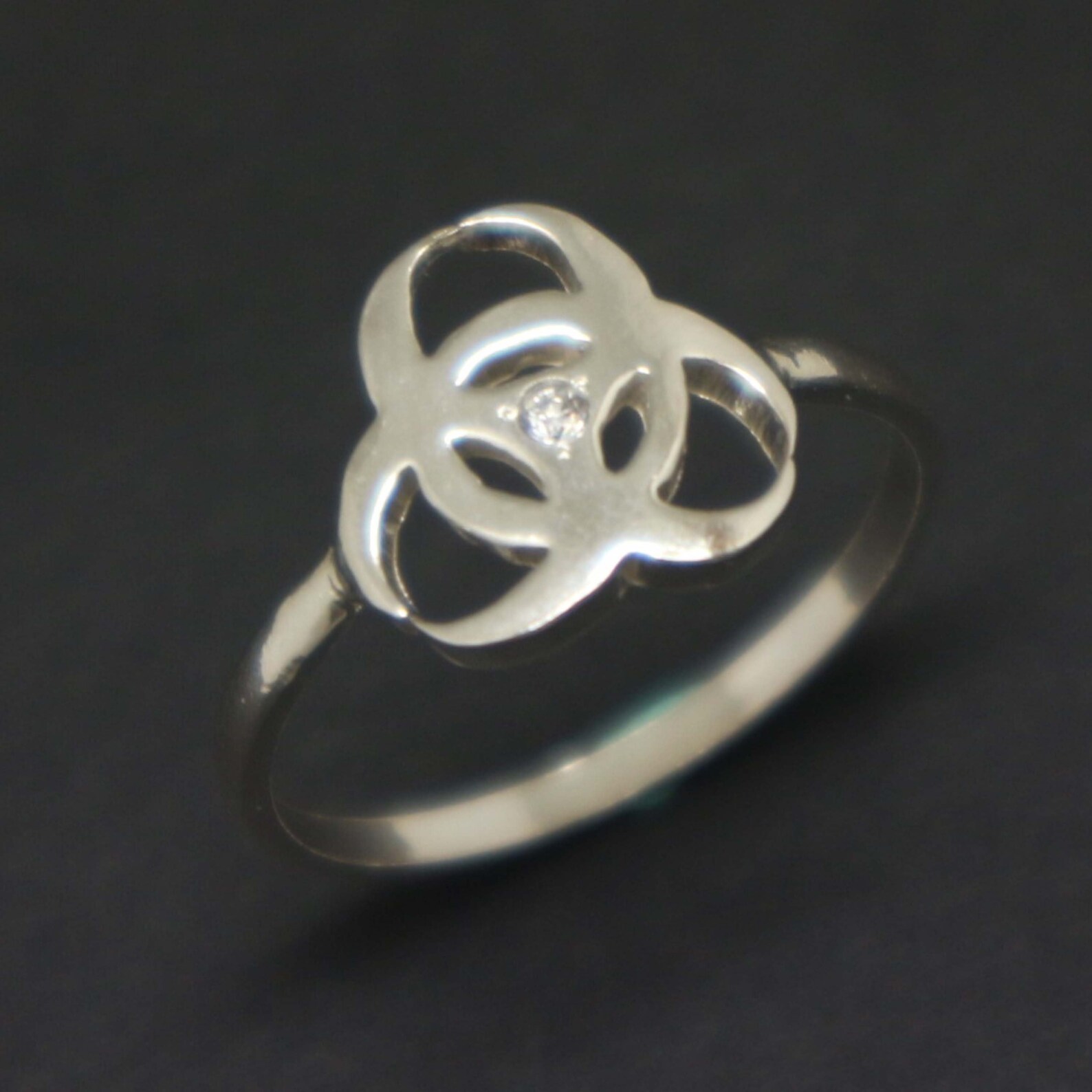 Silver Biohazard Symbol Ring Zombie Gift for Her Best - Etsy