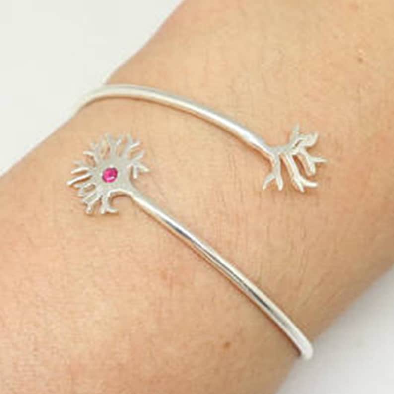 Silver Neuron Bracelet - Neuron Jewelry, Neurologist Gift - Etsy