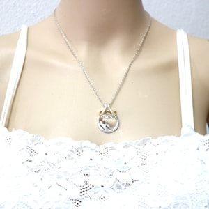 Silver Teeth Ring Holder Necklace - Tooth Jewelry Wedding and ...