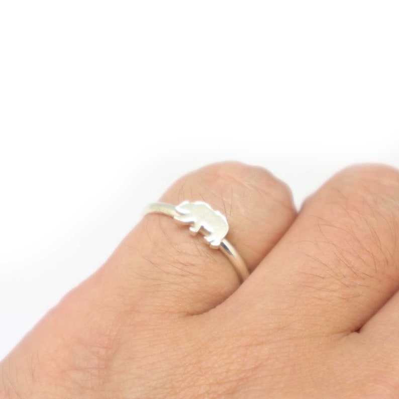 Bear Couple Set Promise Ring Bear Jewelry Bear Ring - Etsy