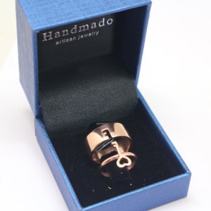 Key and Lock Couple Promise Ring - Matching Rings, His and Her Ring ...