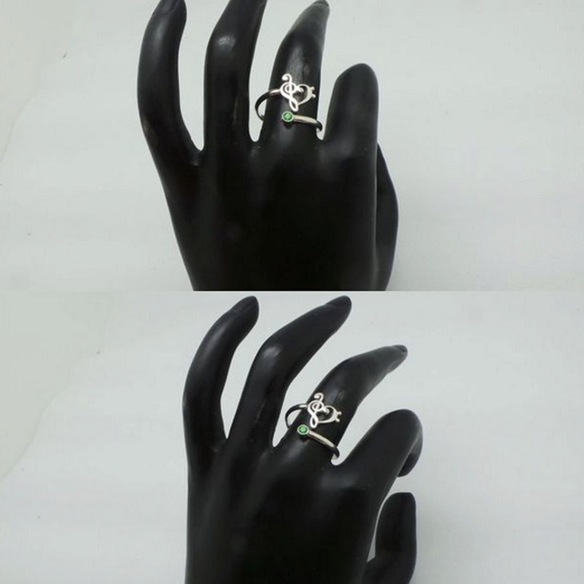 Music Ring for Graduation Gift - Bypass Treble Clef Bass Clef Ring ...