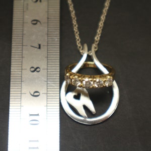 Silver Teeth Ring Holder Necklace - Tooth Jewelry Wedding and ...