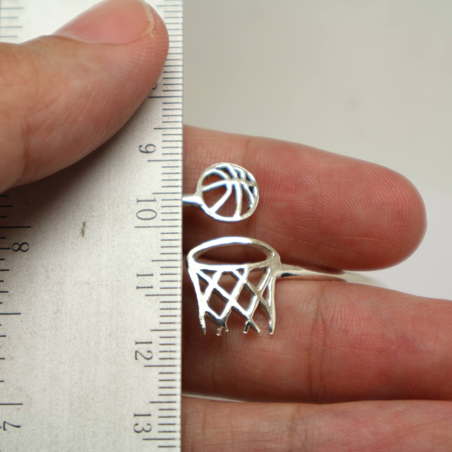 Silver Basketball Rim and Net Bracelet Bangle Basketball - Etsy Canada