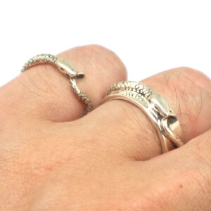 Ouroboros Snake Promise Ring for Couple - Snake Jewelry, His and Her ...
