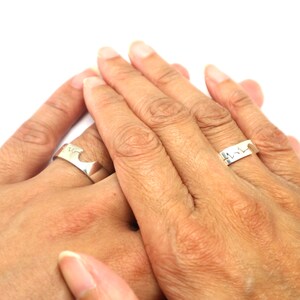 Nurse Heartbeat Ekg Couple Promise Rings - Ecg Registered Nurse ...