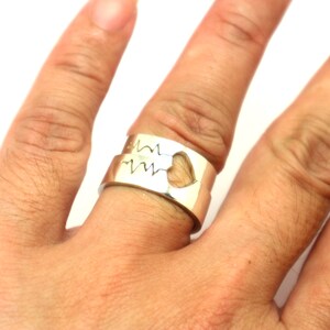 Nurse Heartbeat Ekg Couple Promise Rings - Ecg Registered Nurse ...