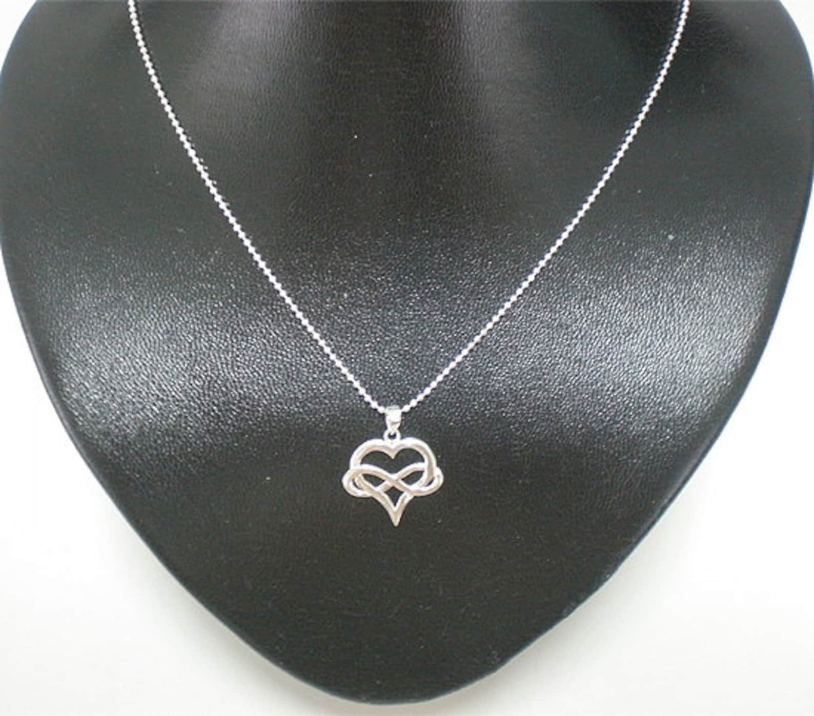 Polyamory Heart Infinity Necklace Infinity Jewelry | Etsy