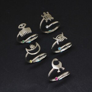 Silver African Symbol Ring - Adinkra Jewelry, Africa Gift for Her ...