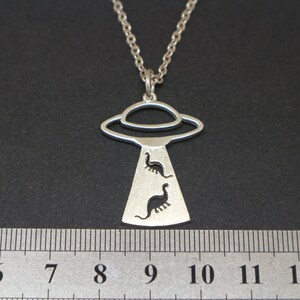 Silver UFO Necklace - Alien Jewelry Gifts for Girl, Daughter, Sister ...