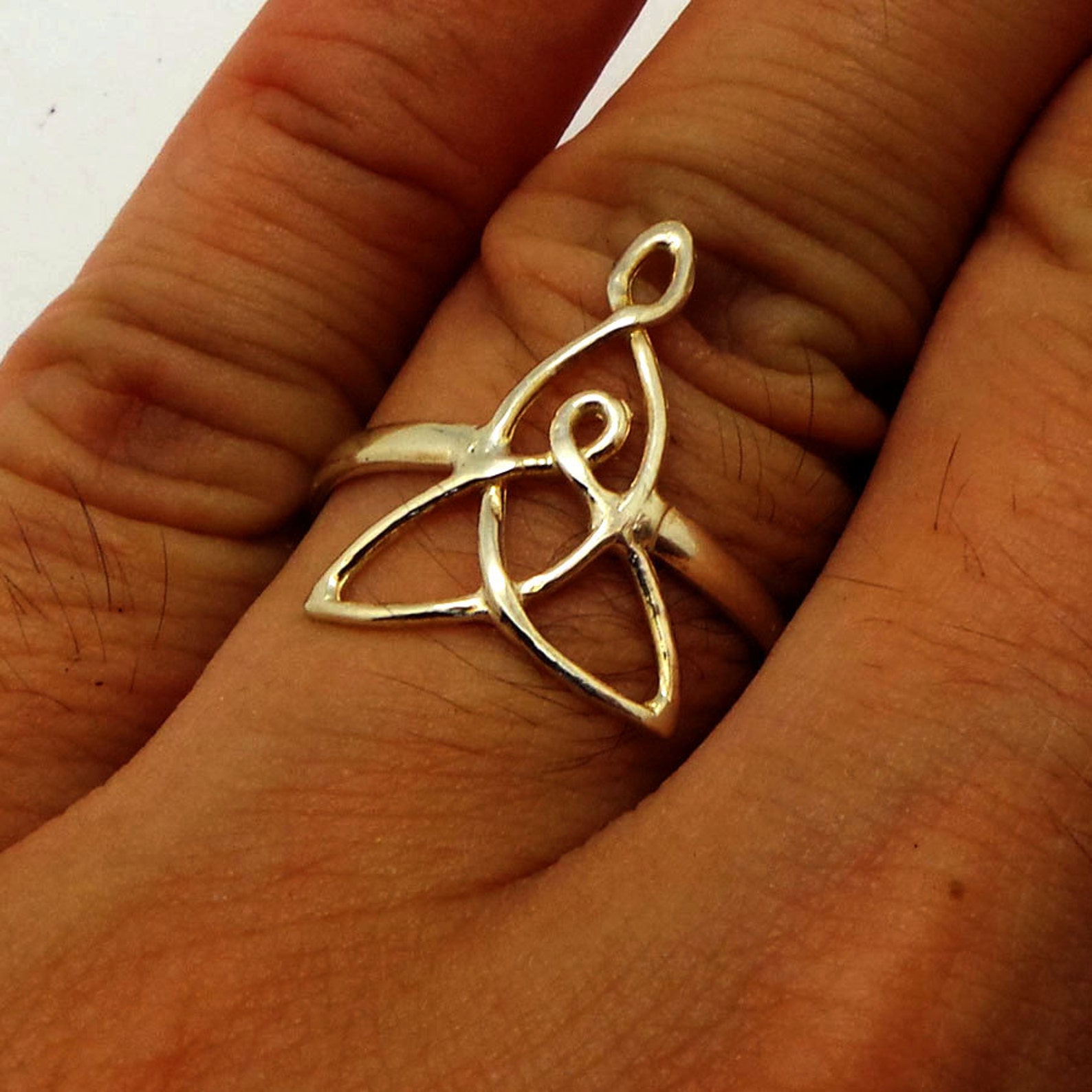 Sterling Silver Mother and Child Knot Ring - Silver Mother Child Knot ...