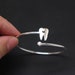Silver Tooth Bracelet Bangle Teeth Jewelry Dentist Jewelry - Etsy
