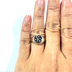 Silver Bdsm Triskelion Signet Ring for Men - Bdsm Jewelry, Submissive ...