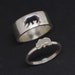 Bear Couple Set Promise Ring Bear Jewelry, Bear Ring, Alternative ...