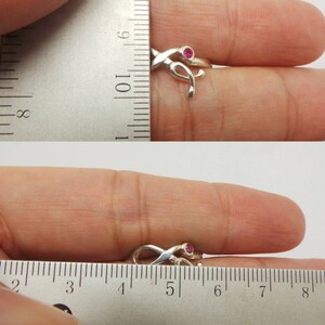 Stethoscope Infinity Nurse Ring With Red Stone - Nurse Practitioner ...