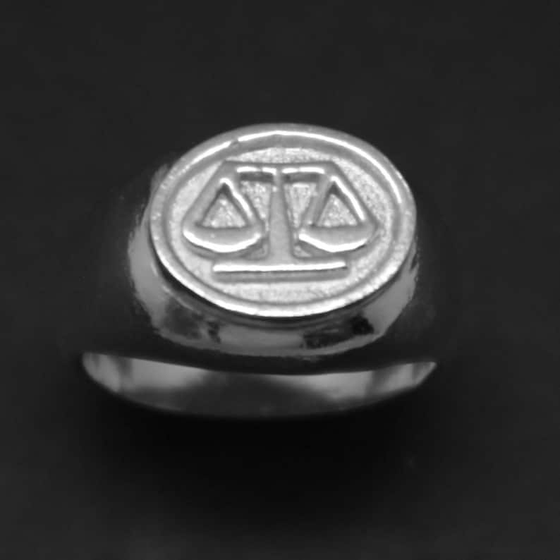 Lawyer Graduation Gift Signet Ring Lawyer Jewelry Law | Etsy