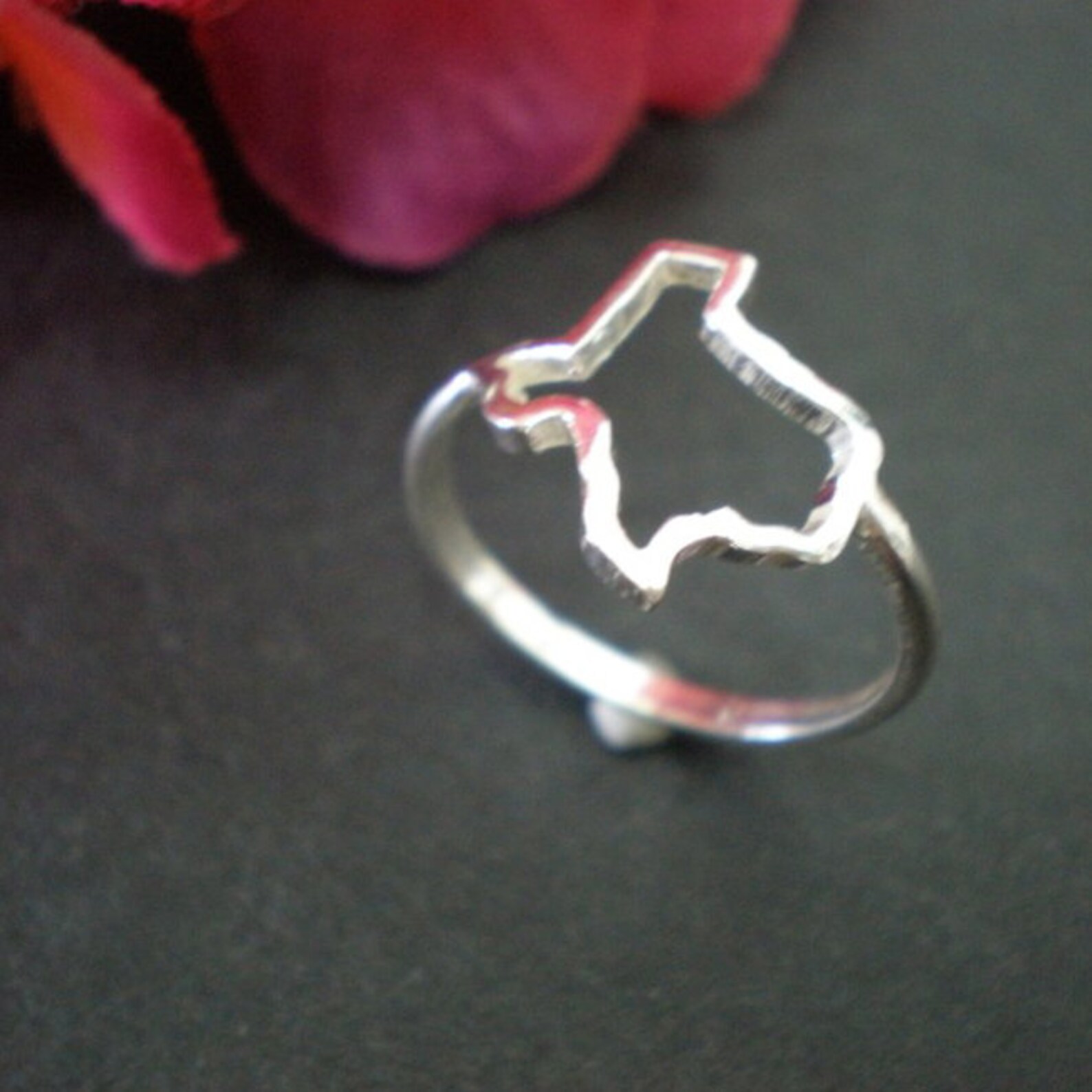 Texas State Ring State Outline Ring United States Celebrity - Etsy
