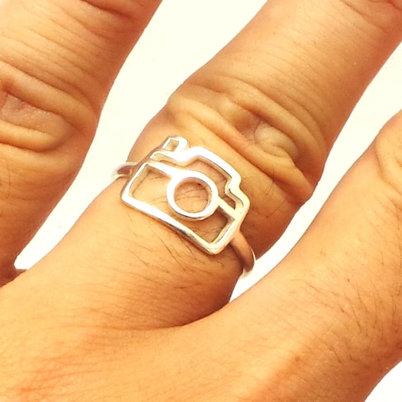 Silver Camera Ring Camera Jewelry Travel Jewelry Travel | Etsy
