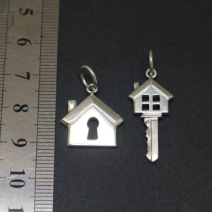 Silver House Key Lock Necklaces - Home Jewelry, Real Estate Agent ...