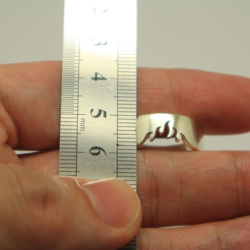 Fire Promise Ring for Couples Flame Jewelry Matching Rings | Etsy