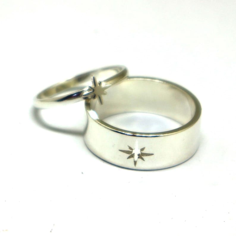 Silver Compass Matching Ring for Couples - Compass Jewelry, Graduation ...