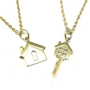 Silver House Key Lock Necklaces - Home Jewelry, Real Estate Agent ...