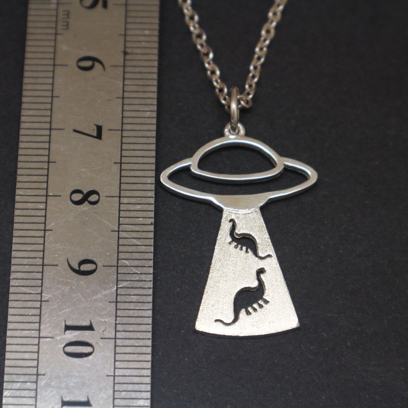 Silver UFO Necklace Alien Jewelry Gifts for Girl Daughter - Etsy