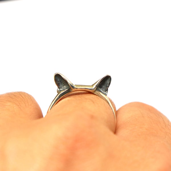 Cat Ear Ring - Etsy