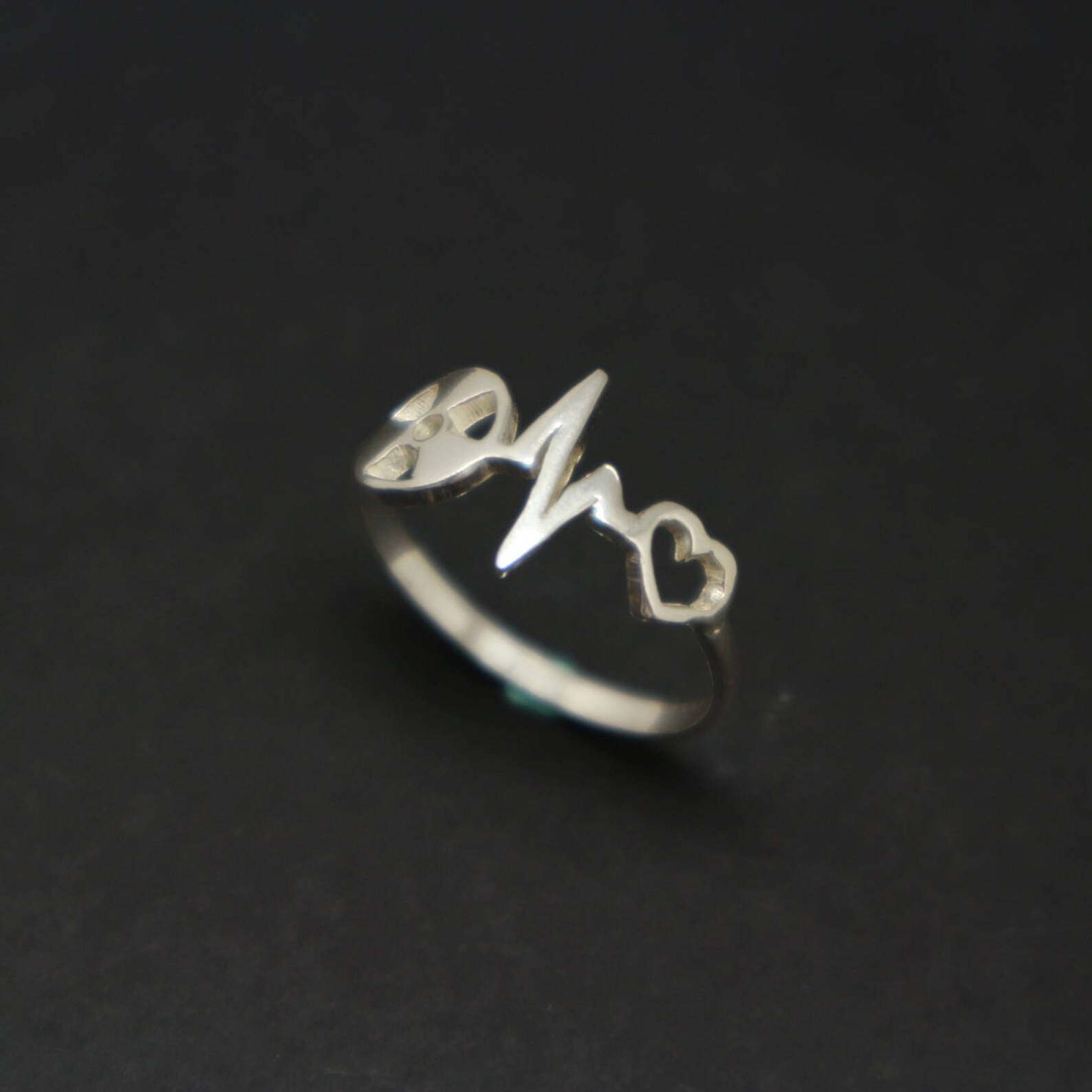 Silver Radiologic Technologist Heartbeat Ring - Doctor Medical ...