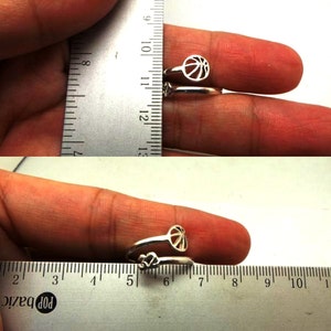 Silver Personalized Basketball Number Ring - Custom Number Gift for Mom ...