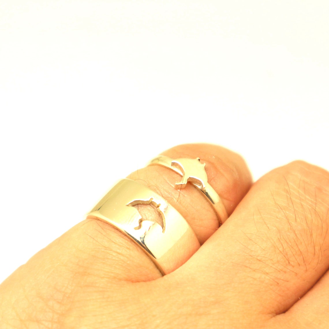 Stingray Matching Ring for Couples Anniversary Promise Ring - Etsy