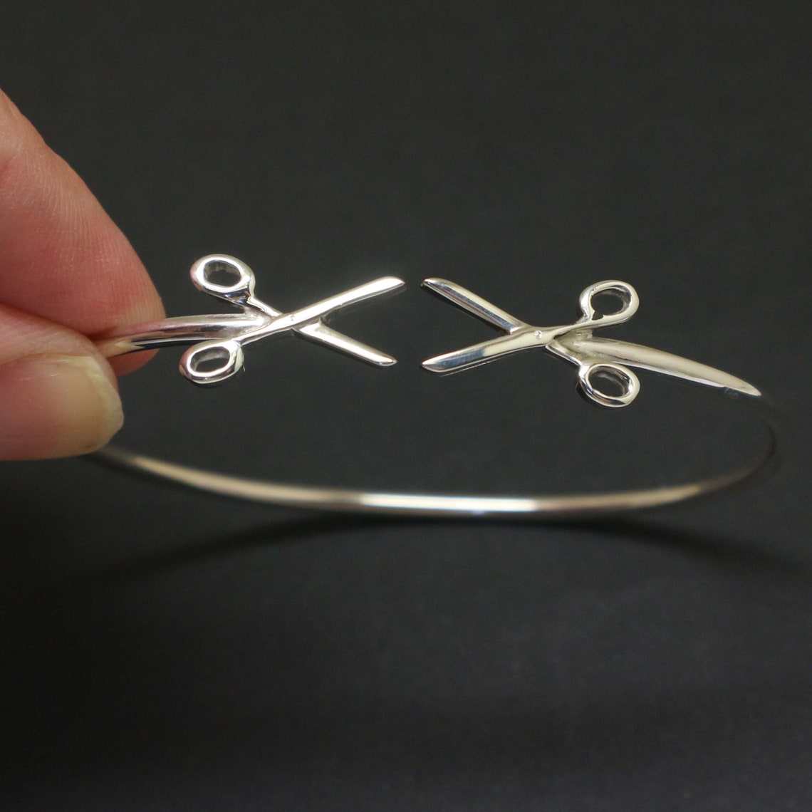 Silver Lesbian Scissors Bracelet Bangle - Graduation Gifts for ...