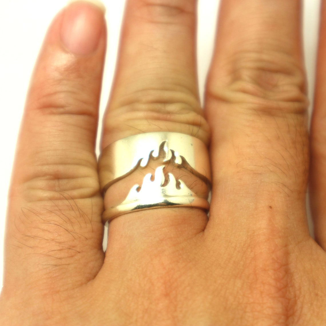 Bague de promesse de feu pour couples Bijoux de flamme | Etsy France