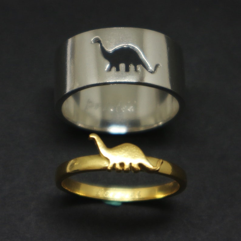 Gold Dinosaur Jewelry: Sterling Silver Dino, Rose Gold Plating ...