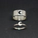 Moon Couple Set Promise Ring Moon Jewelry, Celestial Ring, Alternative ...