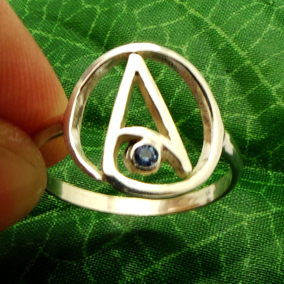 Sterling Silver Atheist Ring - Atheist Jewelry - Atheism, Faith, Carl ...
