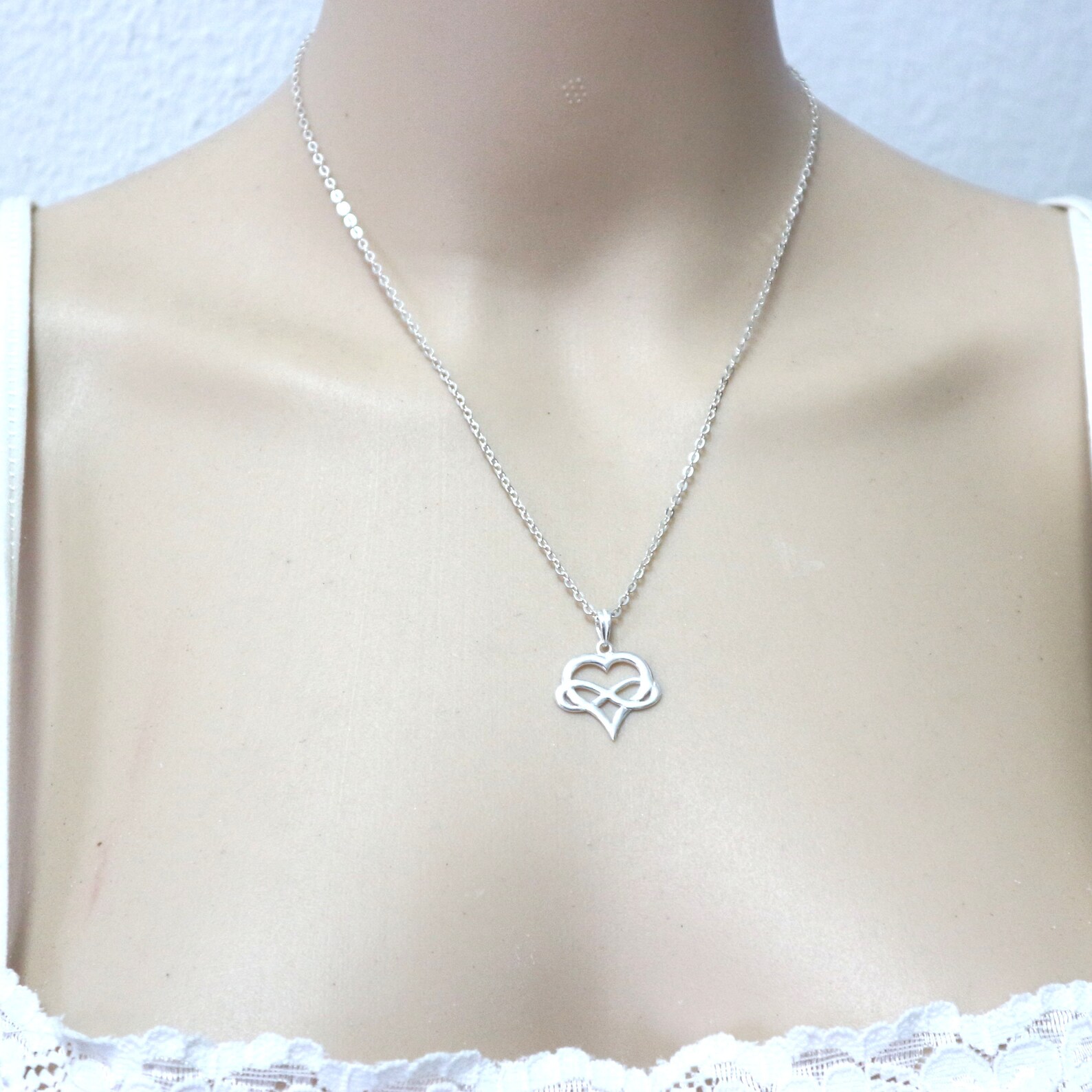 Polyamory Heart Infinity Necklace Infinity Jewelry | Etsy