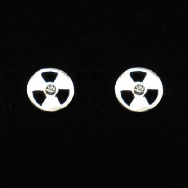 Silver Radiologist Technologist Stud Earring - Gift for Christmas ...