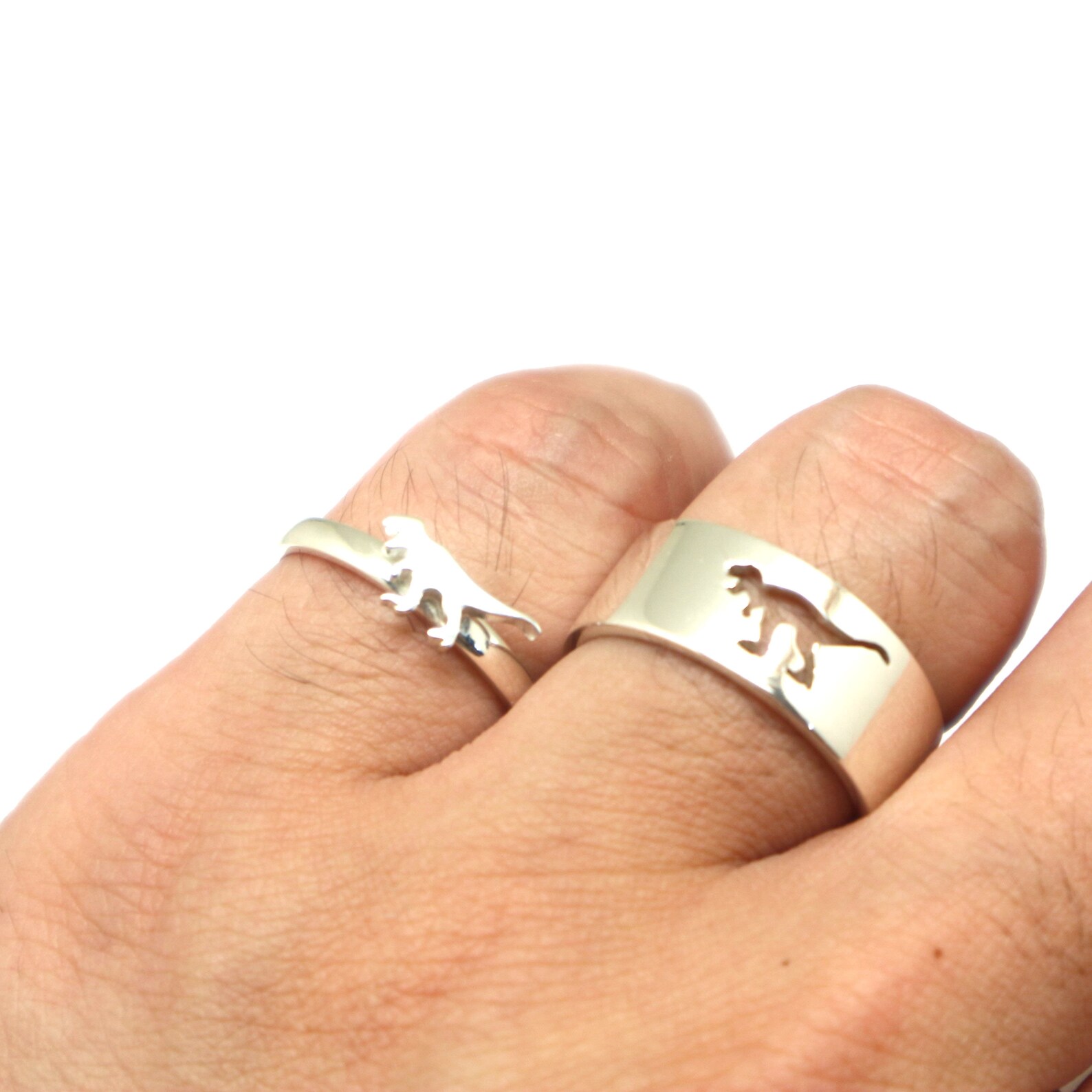 T-rex Dinosaur Promise Ring for Couples Trex Jewelry - Etsy Canada