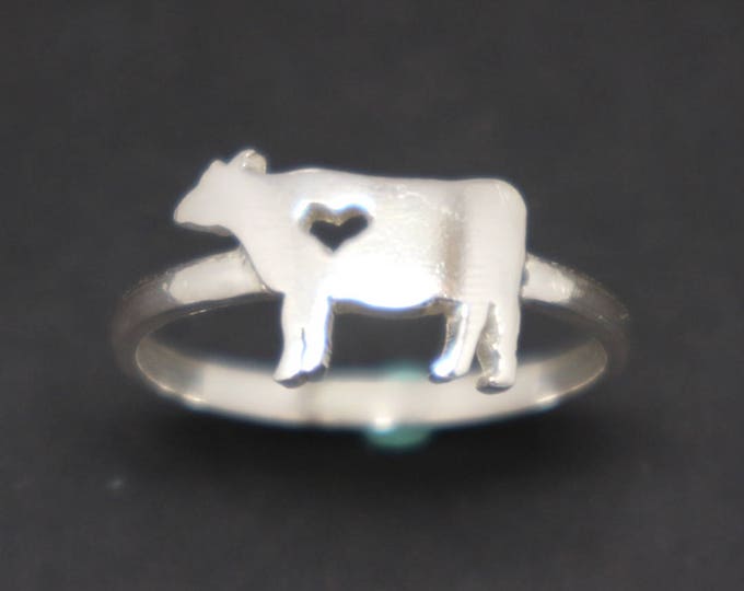 Cow Print Ring - Etsy
